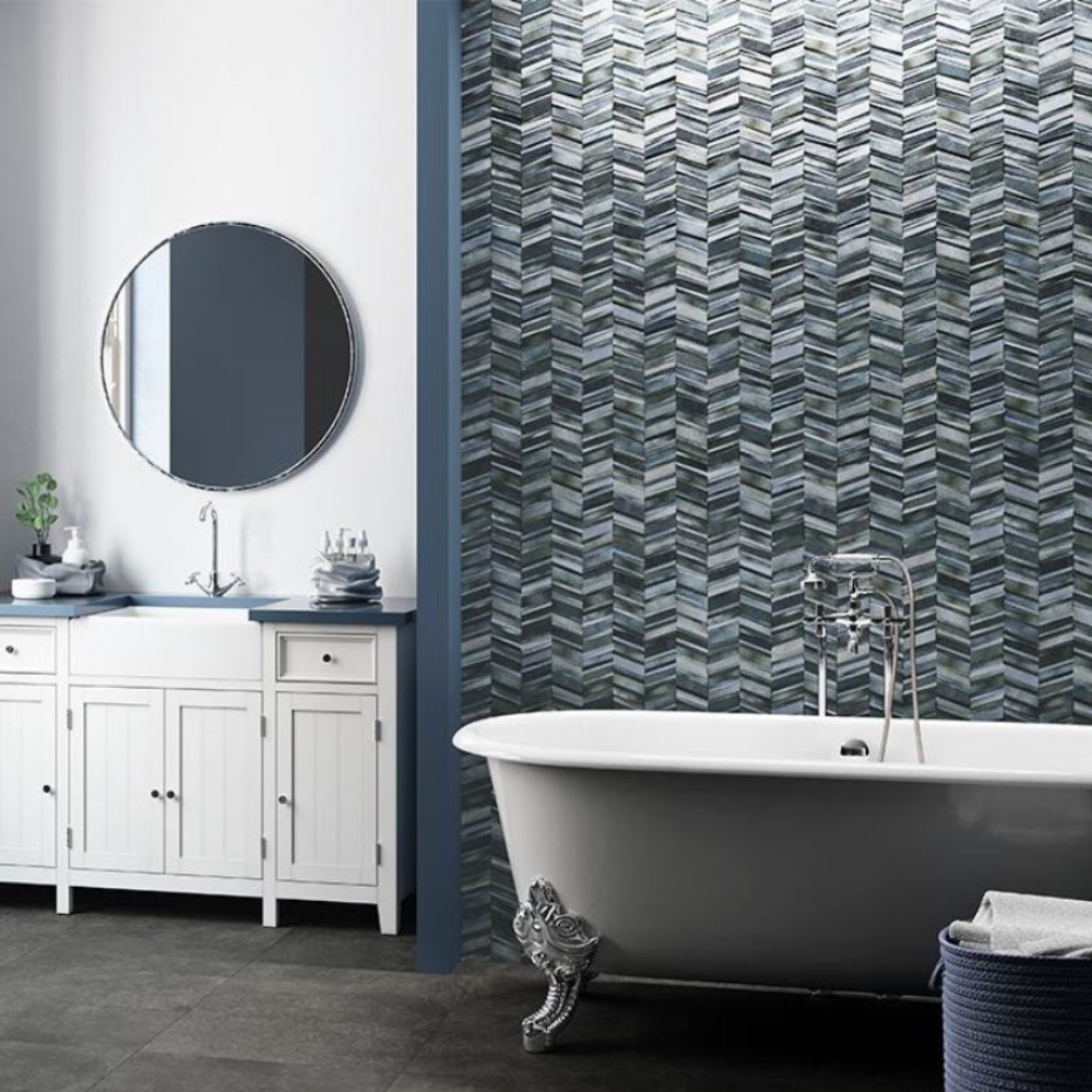 Πλακάκι Chevron Ocean 44x44 - Casa Practika